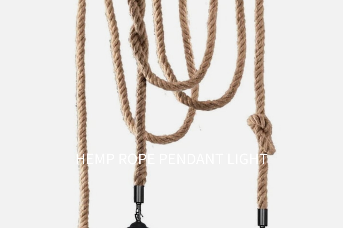 HEMP ROPE PENDANT LIGHT