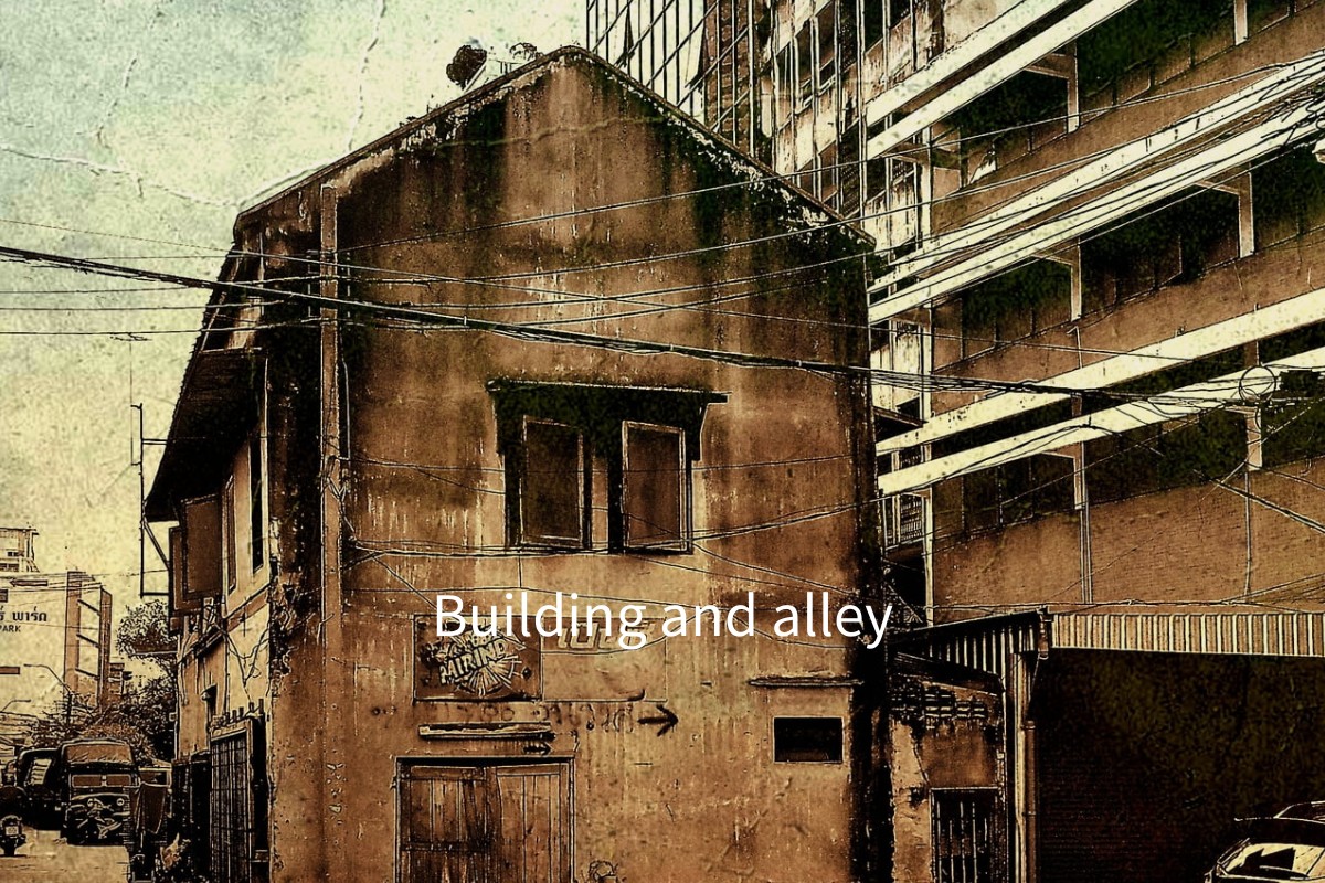 Building and alley