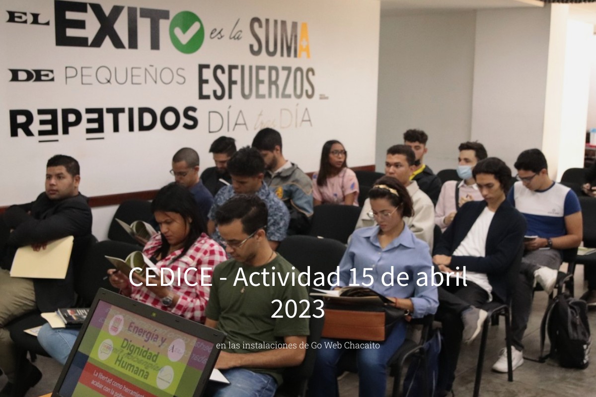 CEDICE - Actividad 15 de abril 2023