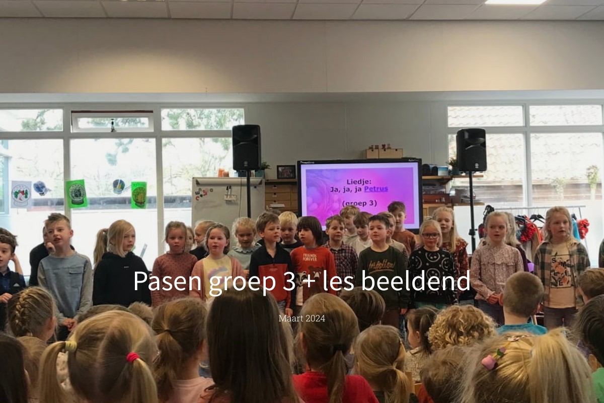 Pasen groep 3 + les beeldend