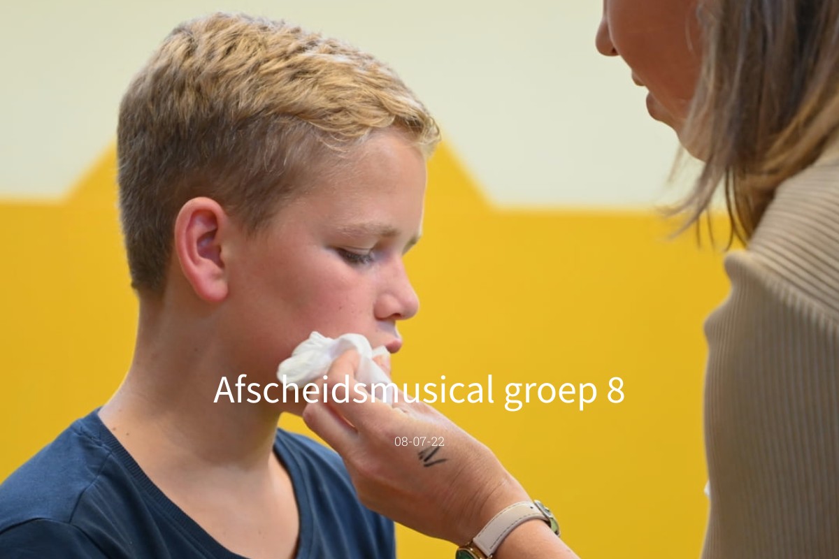 Afscheidsmusical groep 8