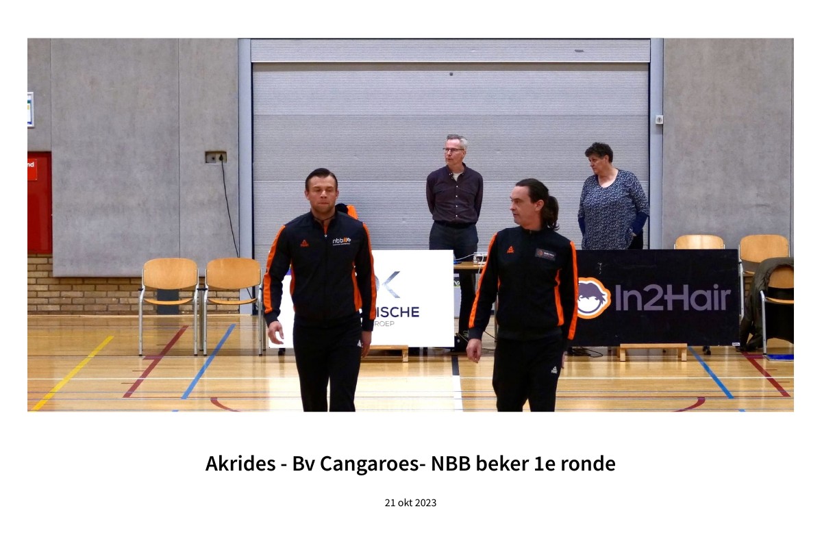 Akrides - Bv Cangaroes- NBB beker 1e ronde