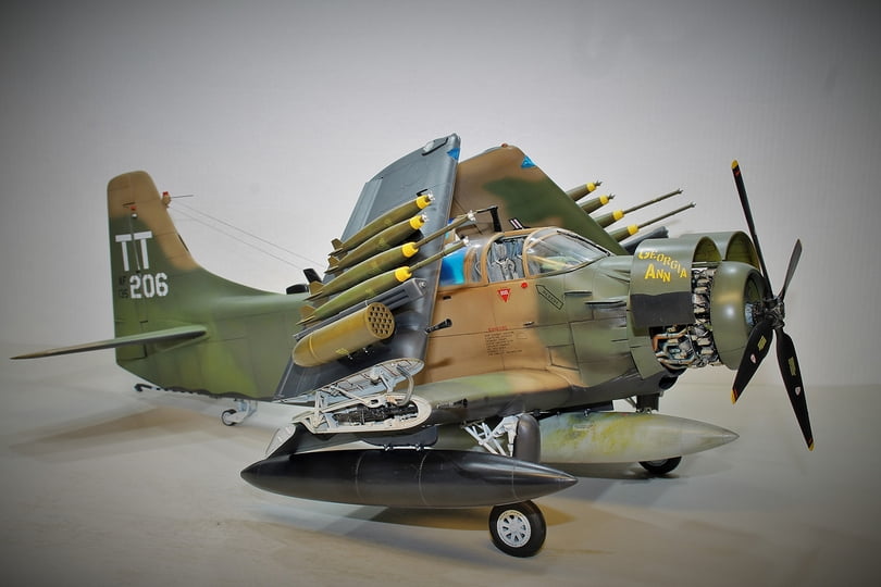 A-1E Skyraider - Ready for Inspection - Large Scale Planes